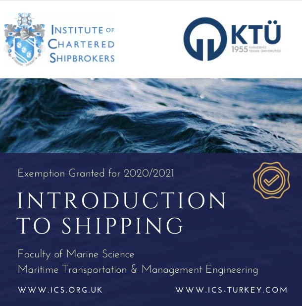 The Institute of Chartered Shipbrokers'ın "Deniz Taşımacılığına Giriş ...